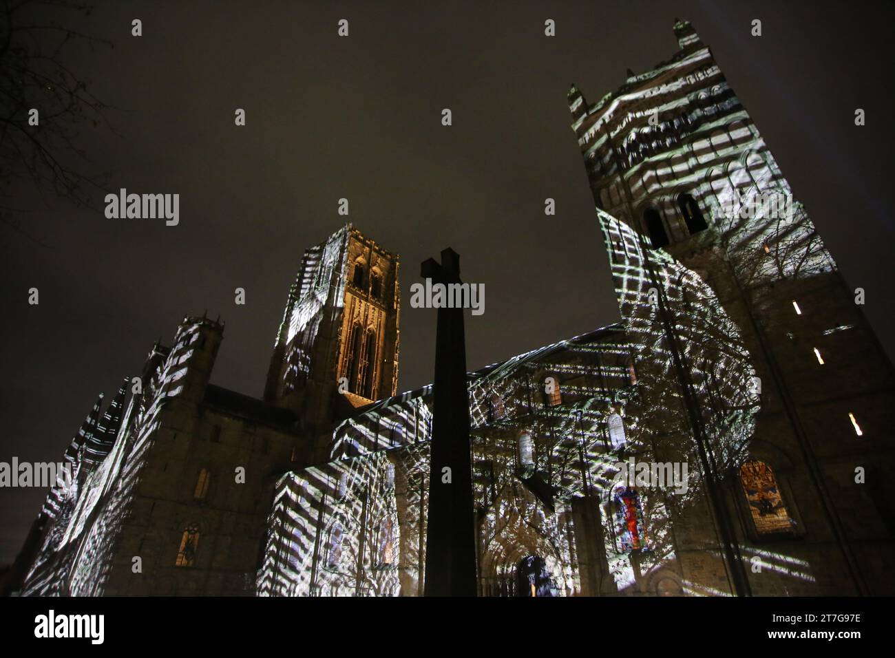Durham Cathedral Lumiere Festival of Lights, Palace Green (outside ...