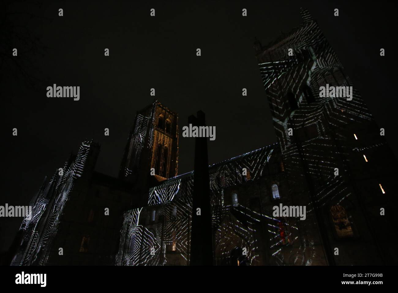 Durham Cathedral Lumiere Festival of Lights, Palace Green (outside ...