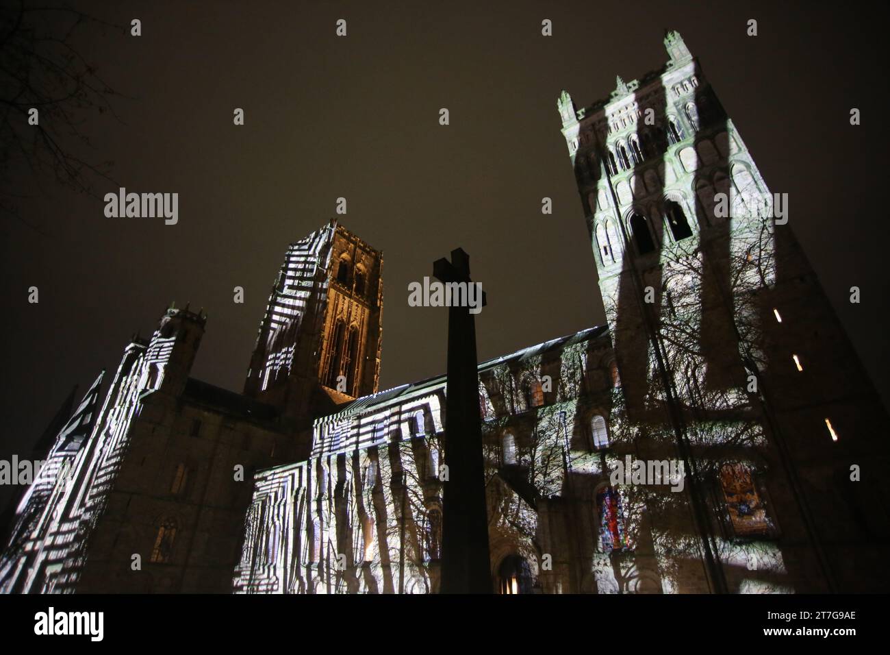 Durham Cathedral Lumiere Festival of Lights, Palace Green (outside ...