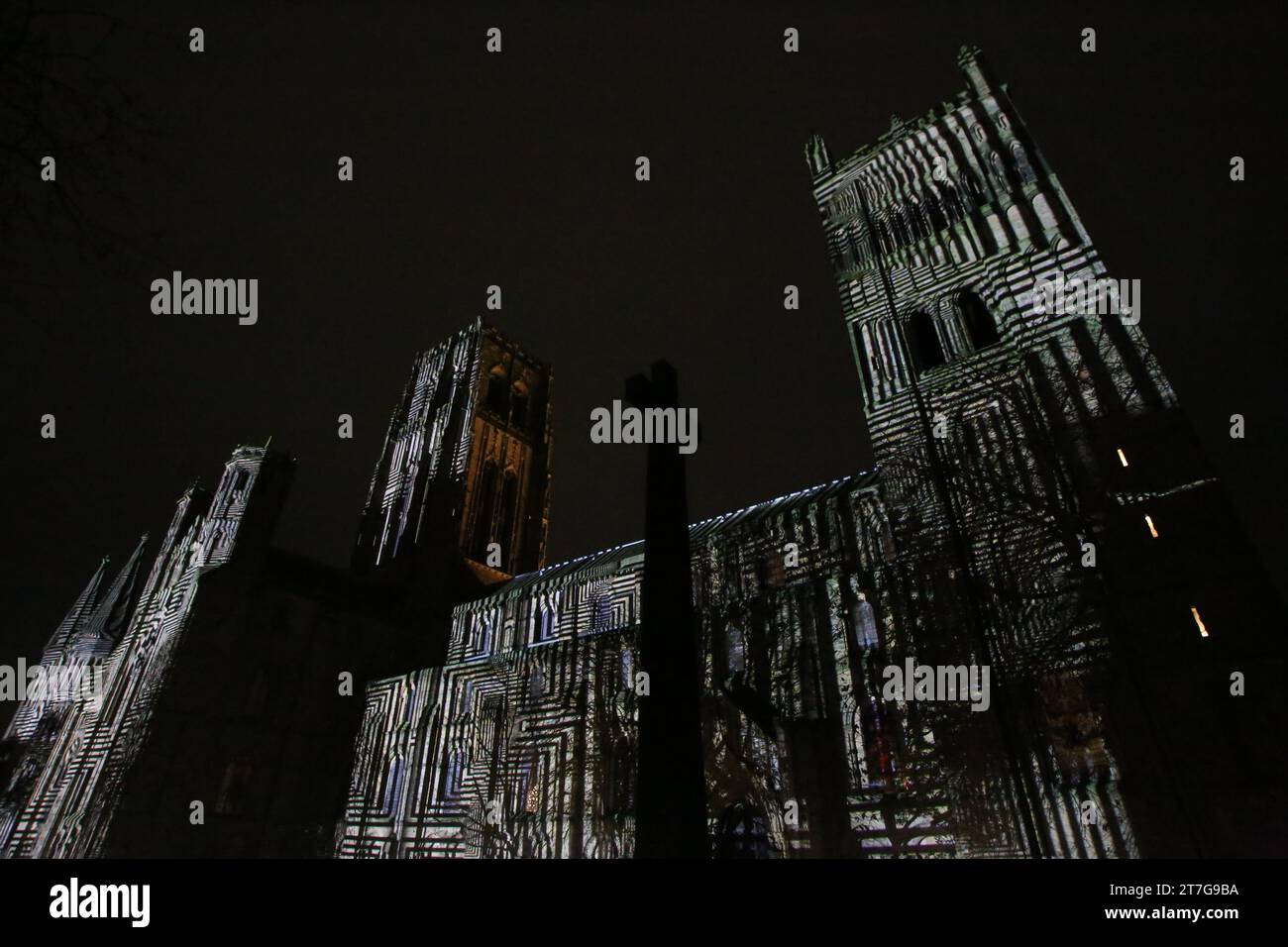 Durham Cathedral Lumiere Festival of Lights, Palace Green (outside ...