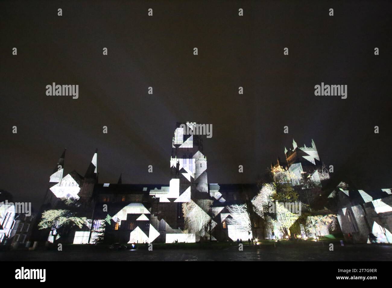 Durham Cathedral Lumiere Festival of Lights, Palace Green (outside ...