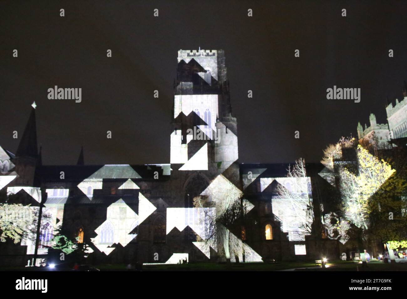 Durham Cathedral Lumiere Festival of Lights, Palace Green (outside ...
