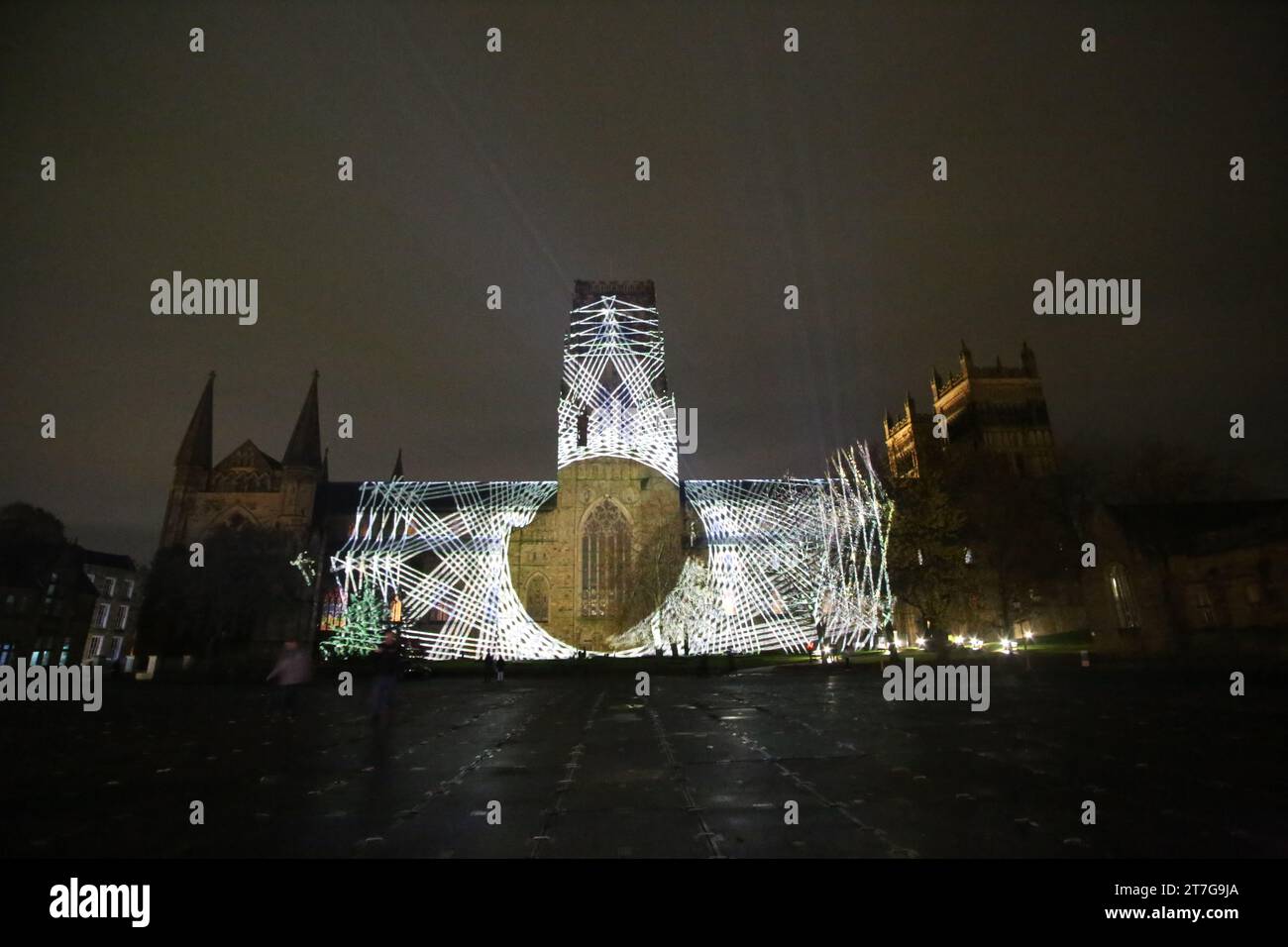 Durham Cathedral Lumiere Festival of Lights, Palace Green (outside ...