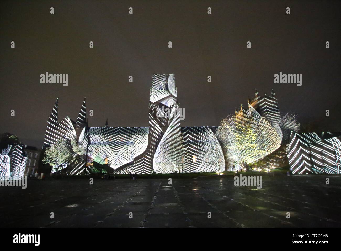 Durham Cathedral Lumiere Festival of Lights, Palace Green (outside ...