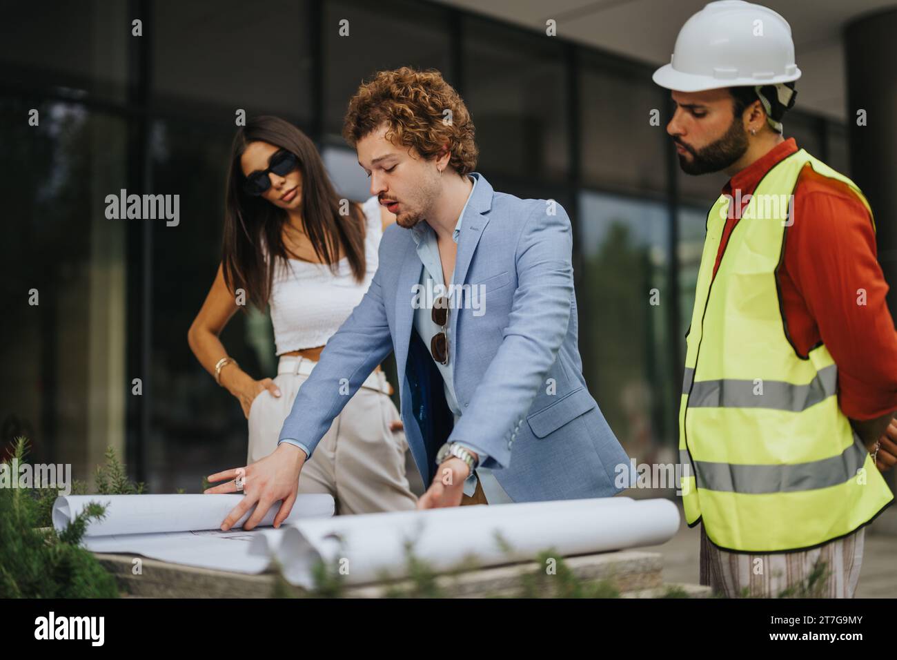 International Team of Architects Collaborating on Construction Design ...