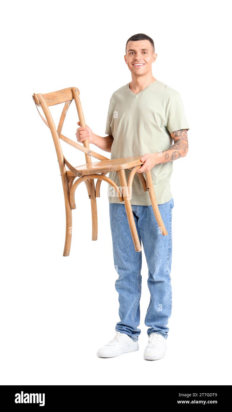 Man carrying loader goods Cut Out Stock Images & Pictures - Alamy