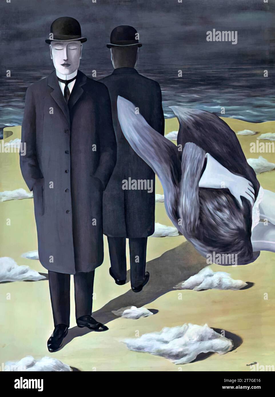 The Meaning of Night Artist by Magritte, Rene (1898-1967) Belgian Stock ...