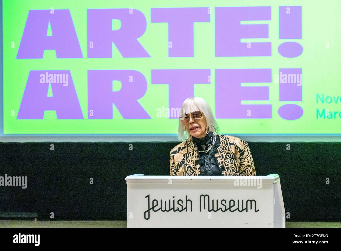 New York, USA, 15th Nov. 2023. Argentinian conceptual pop artist Marta ...