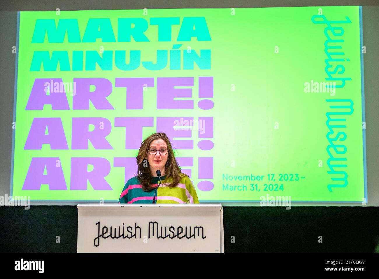 New York, USA, 15th Nov. 2023. New York Jewish Museum's curator Rebecca ...