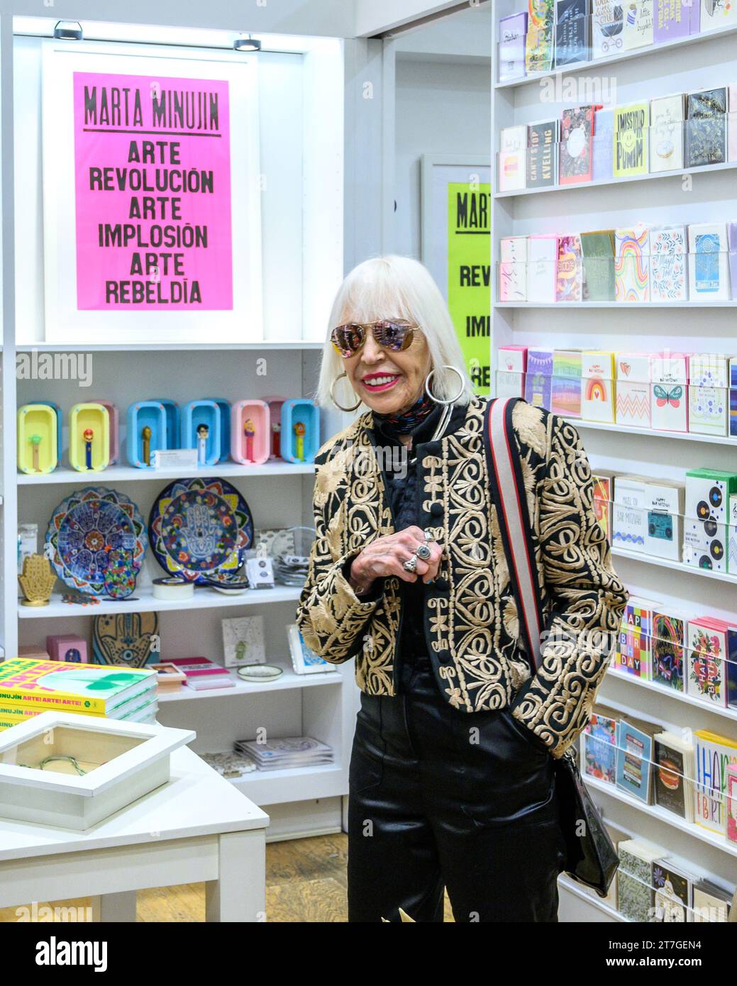 New York, USA, 15th Nov. 2023. Argentinian conceptual pop artist Marta ...