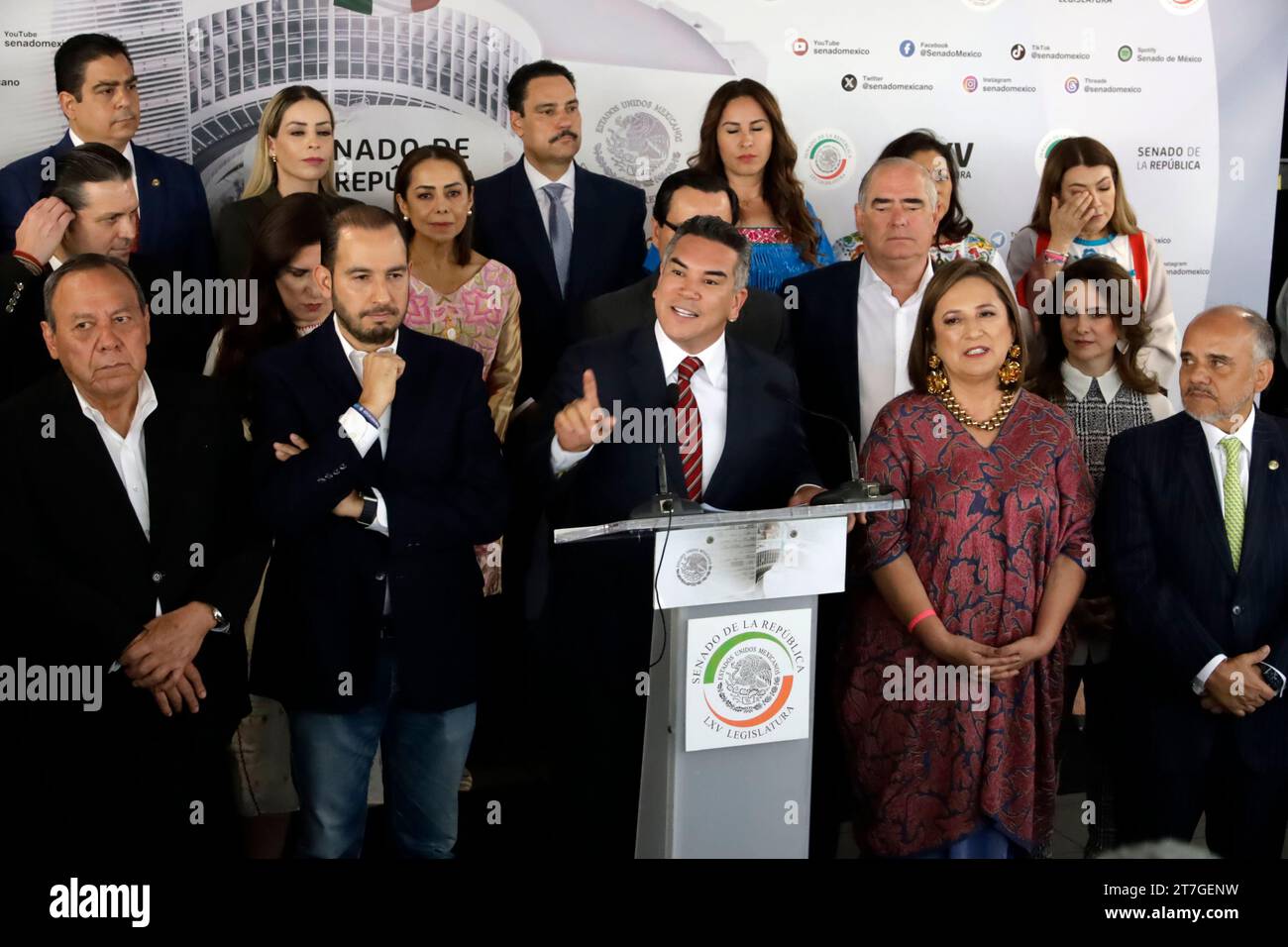 Mexico City, Mexico. 15th Nov, 2023. The senator and virtual ...