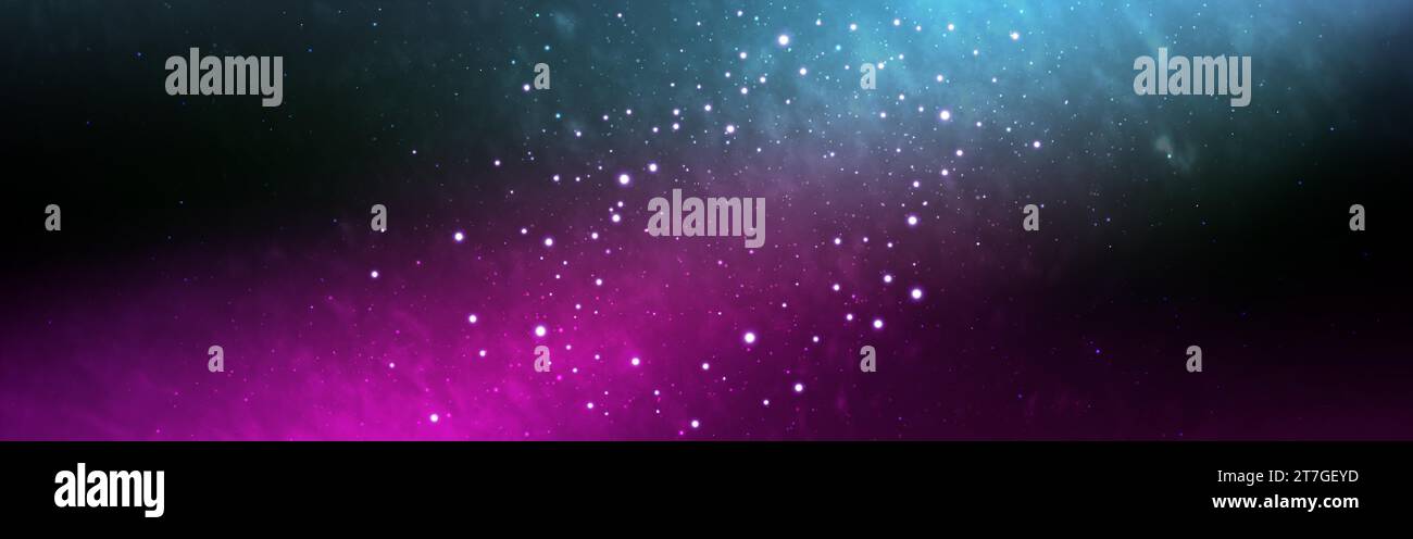 Milky way. Color spiral galaxy. Wide starry texture. Purple and blue ...