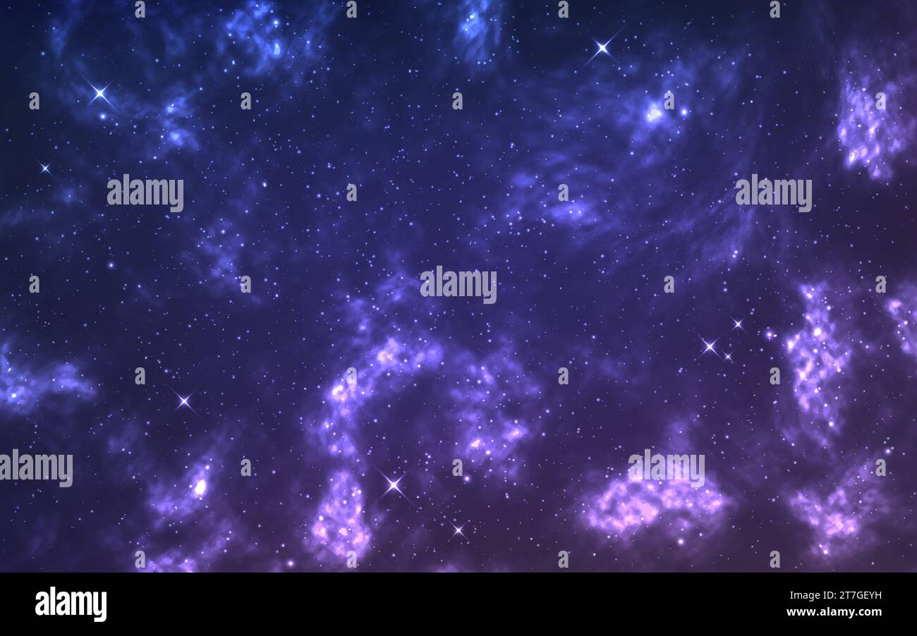 Cosmos background. Realistic starry texture. Nebula light effect ...