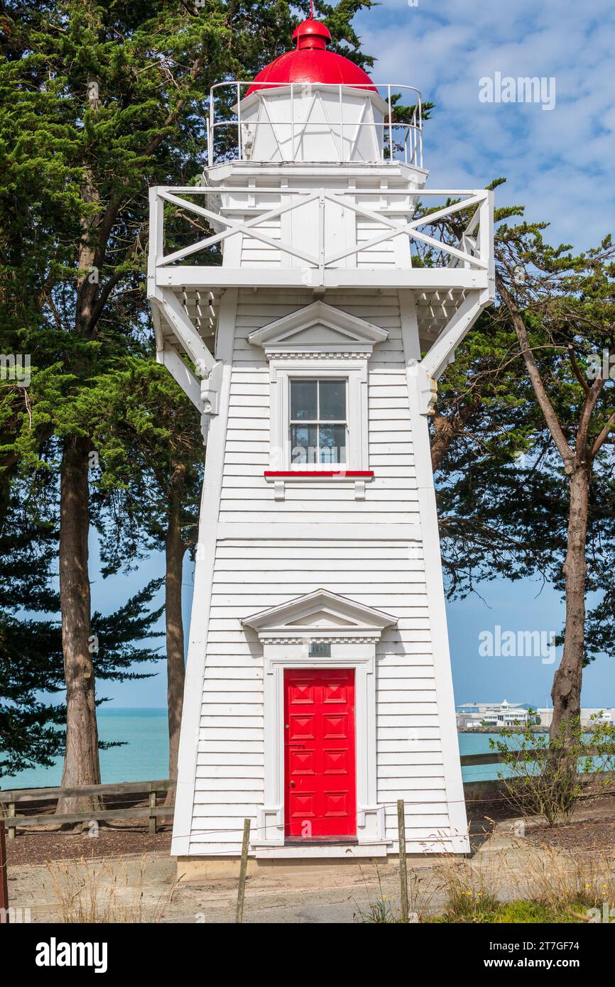 Blackett's Lighthouse, Timaru designed by John Blackett. The row of ...