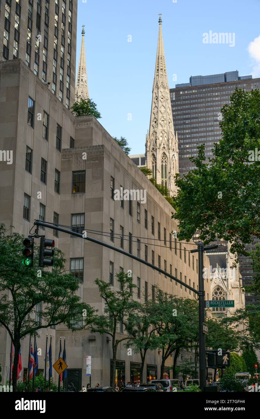 The spires of St Patrick's Cathedral in New York Stock Photo - Alamy