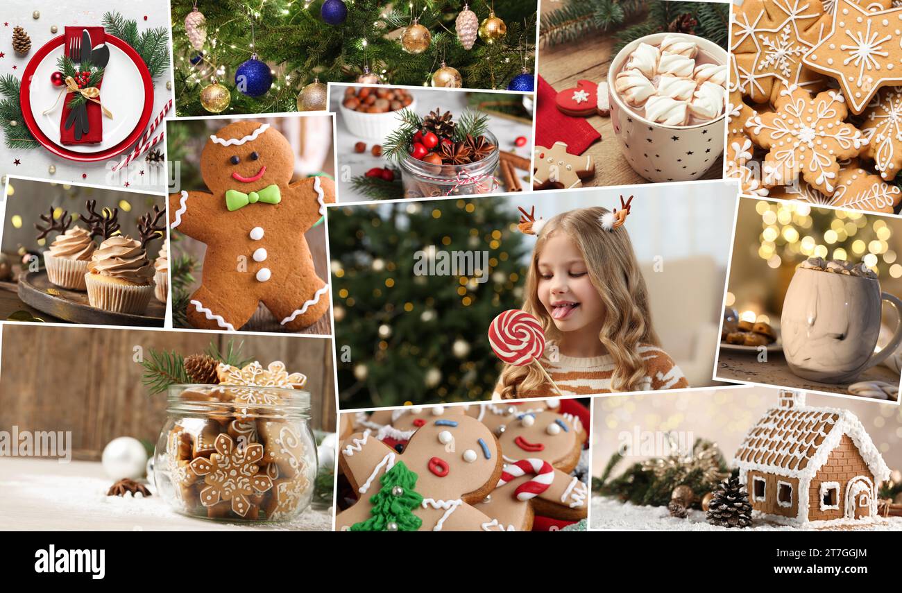 Collage picture banner happy hi-res stock photography and images - Alamy