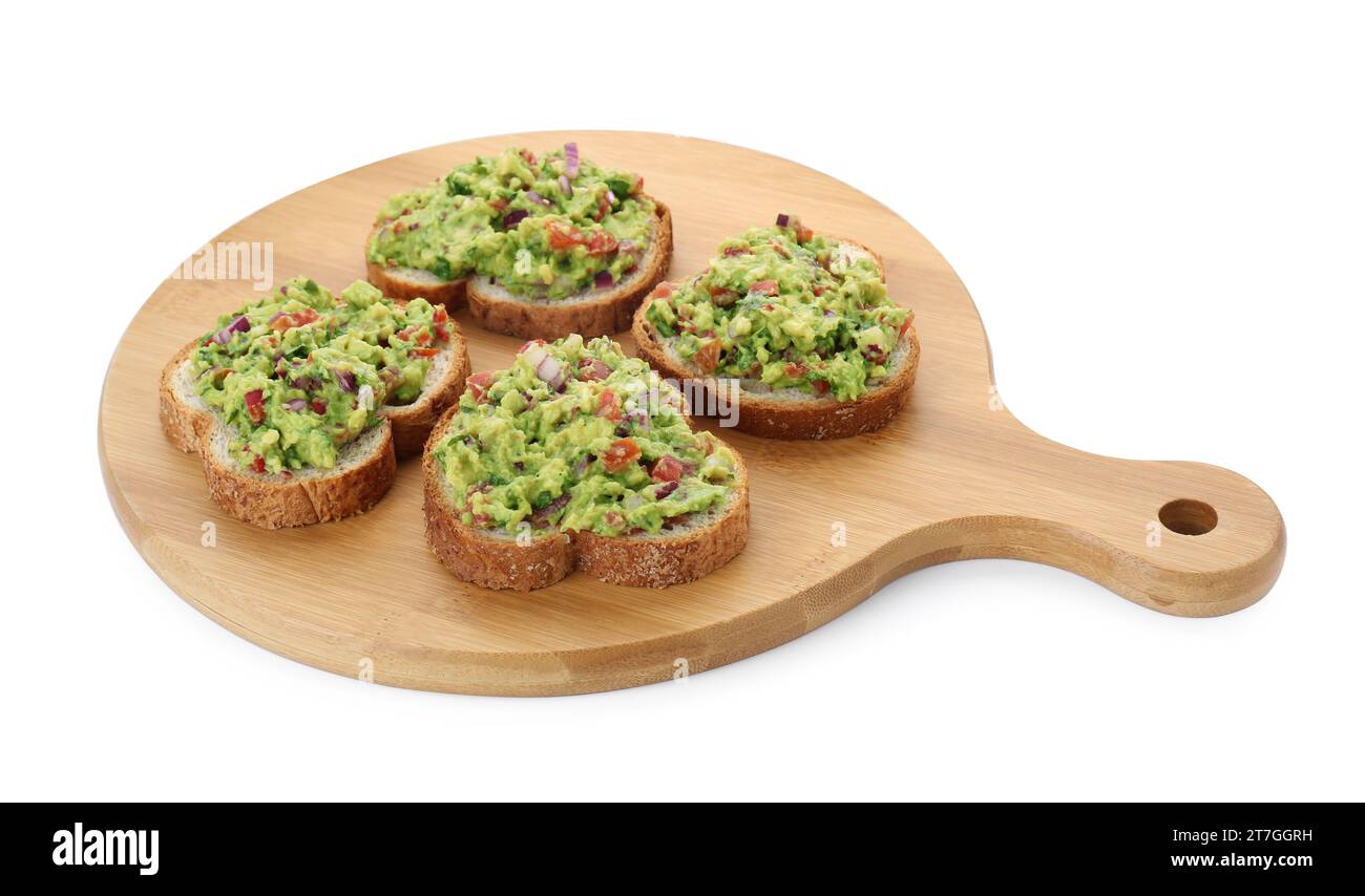 Slices bread tasty guacamole hi-res stock photography and images - Alamy