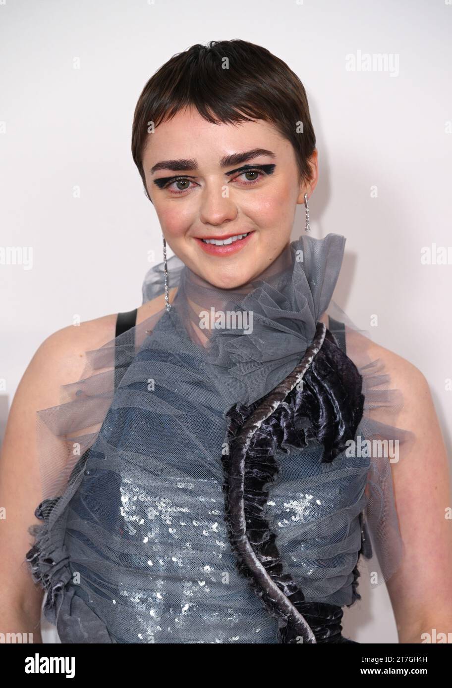London, UK. November 15th, 2023. Maisie Williams arriving at The GQ Men ...
