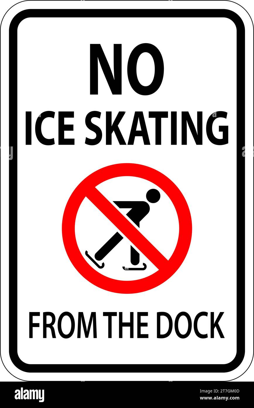 No Ice skating Sign Stock Vector Image & Art - Alamy