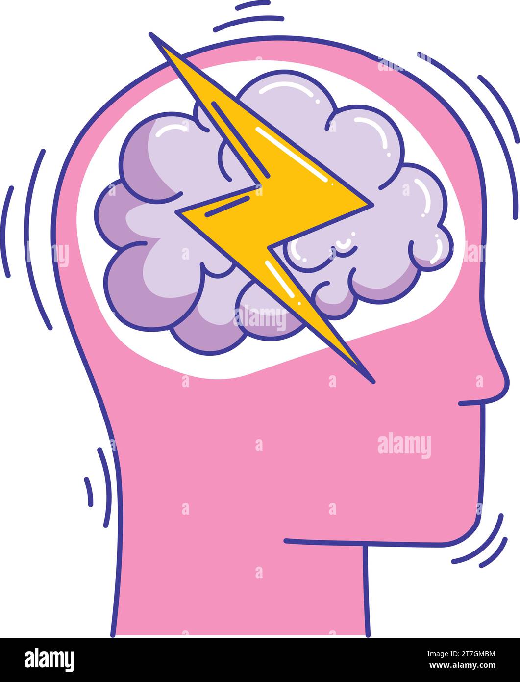 epilepsy seizure profile Stock Vector Image & Art - Alamy