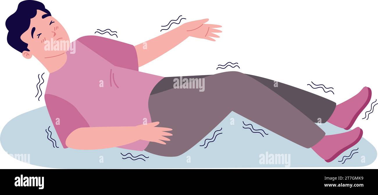 epilepsy seizures man in floor Stock Vector Image & Art - Alamy