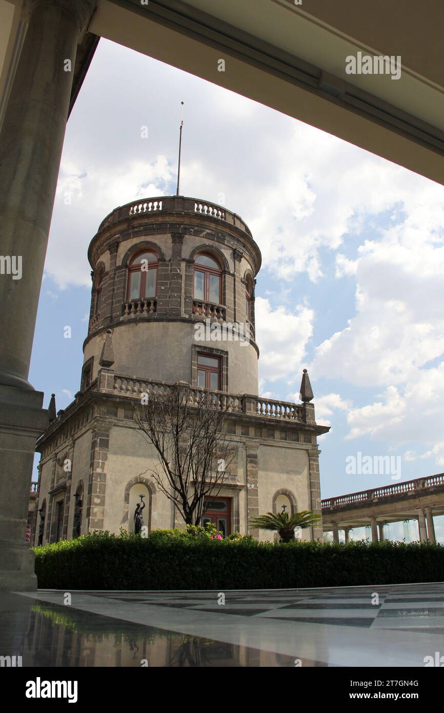 Mexico City, Mexico - August 9, 2023: The National History Museum in Chapultepec Castle has been ...