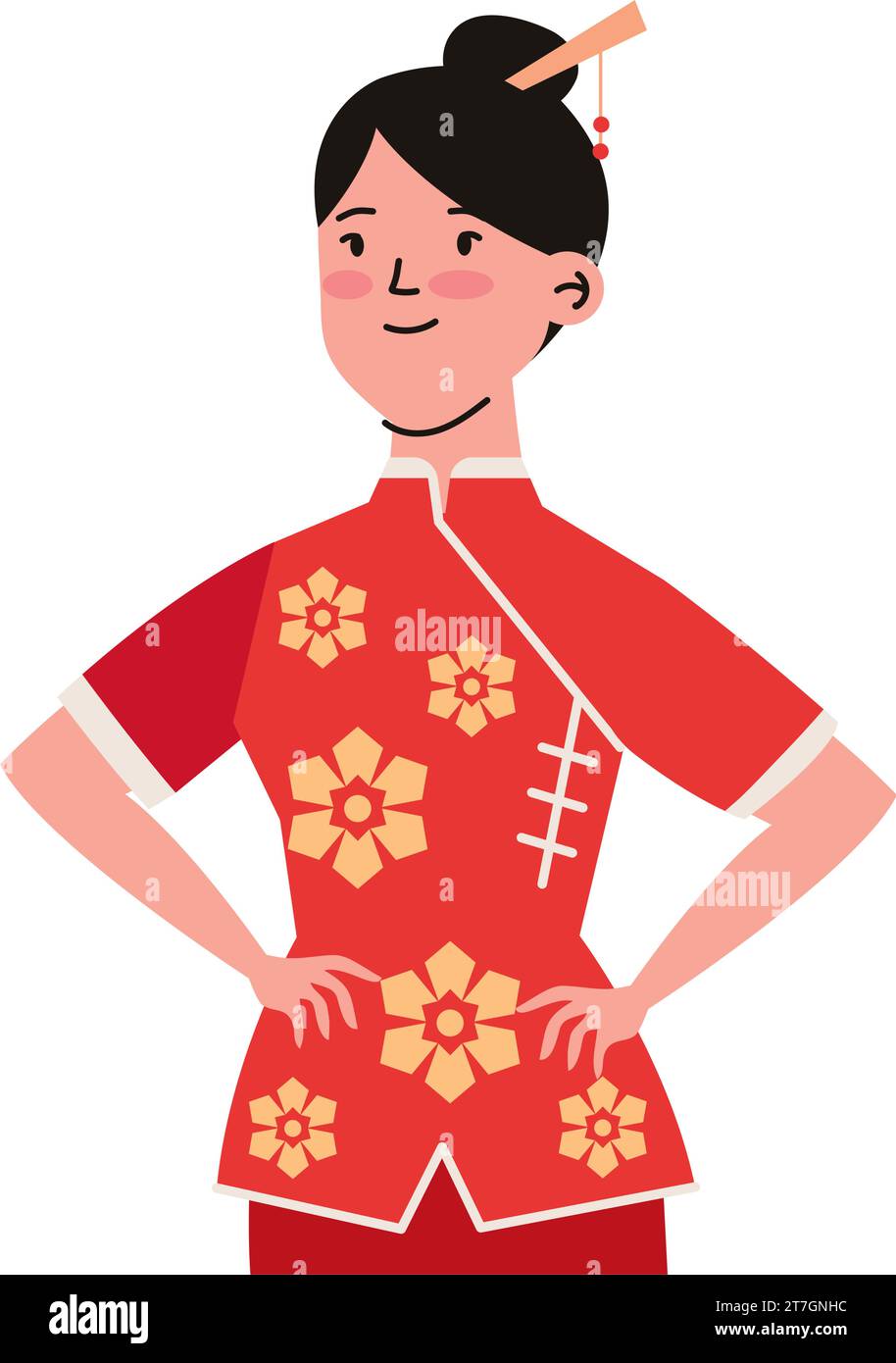 chinese woman in traditional dress Stock Vector Image & Art - Alamy