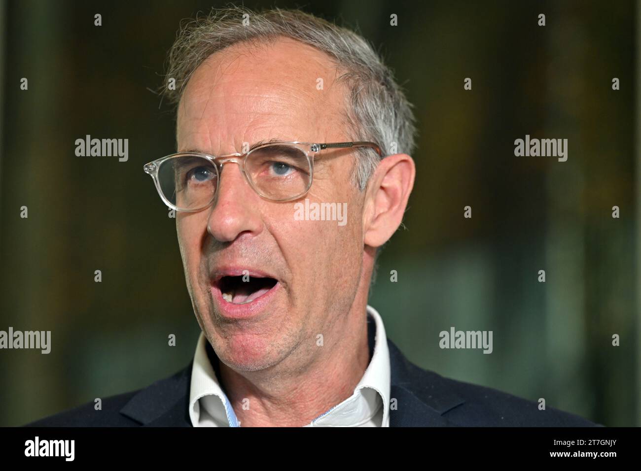 Canberra, Australia. 16th Nov, 2023. Greens Senator Nick McKim at a ...