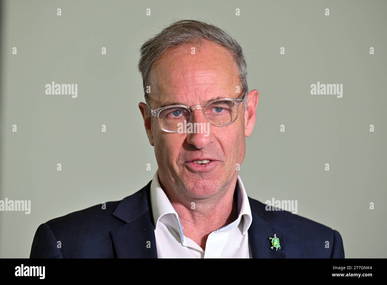 Canberra, Australia. 16th Nov, 2023. Greens Senator Nick McKim at a ...