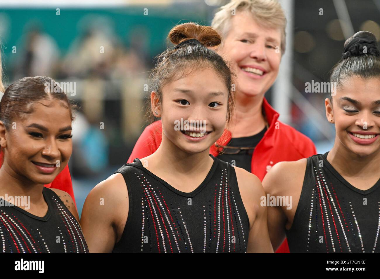Santiago, Chile - october 19, 2023: Katelyn Jong - American gymnasts ...