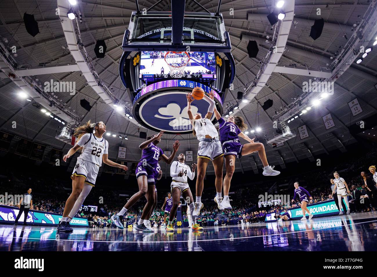 South Bend, Indiana, USA. 15th Nov, 2023. Notre Dame forward Natalija ...