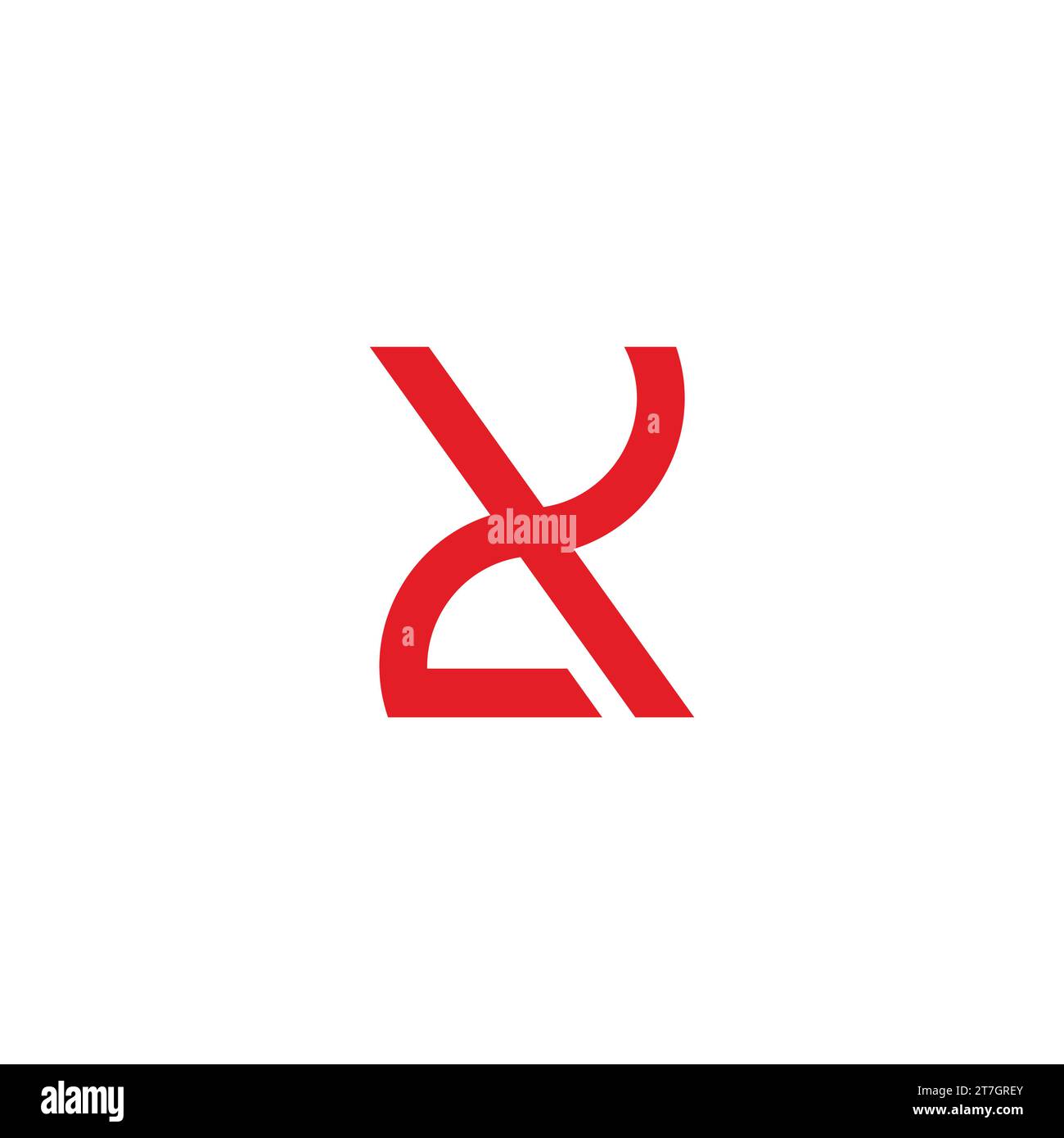 letter xd simple red geometric logo vector Stock Vector Image & Art - Alamy