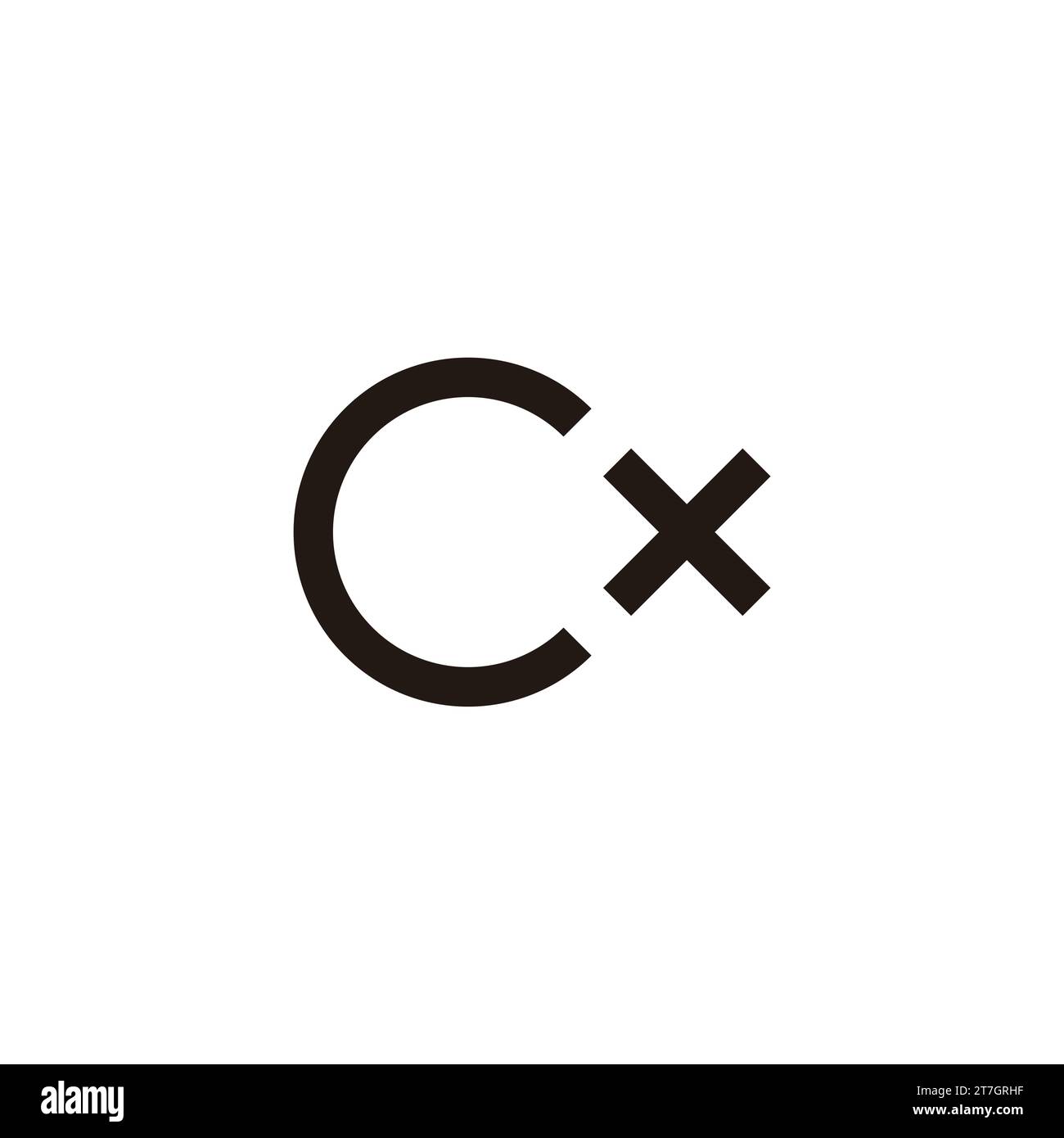 letter cx simple geometric line logo vector Stock Vector Image & Art ...