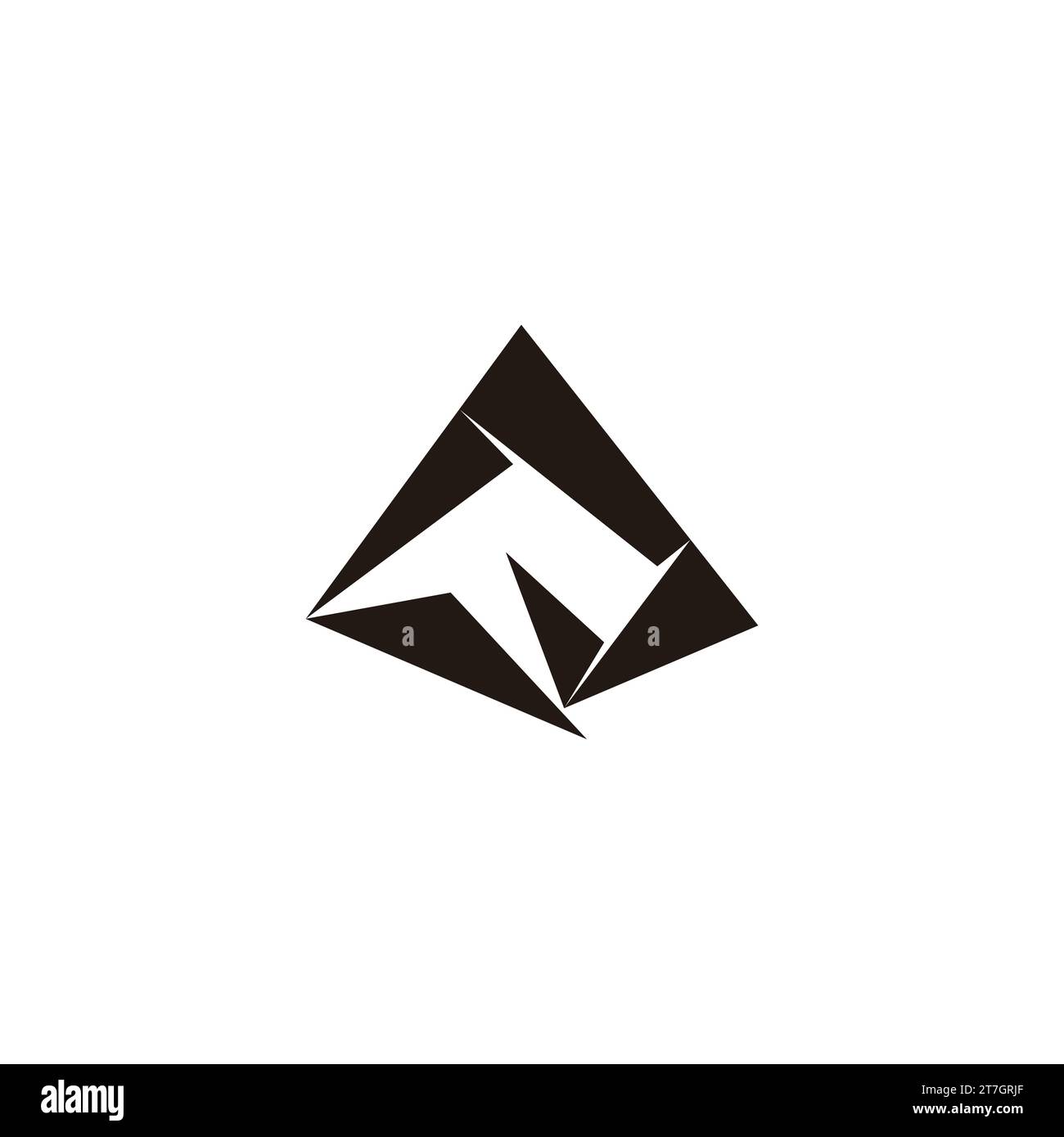 abstract letter r mountain rock simple logo vector Stock Vector Image ...