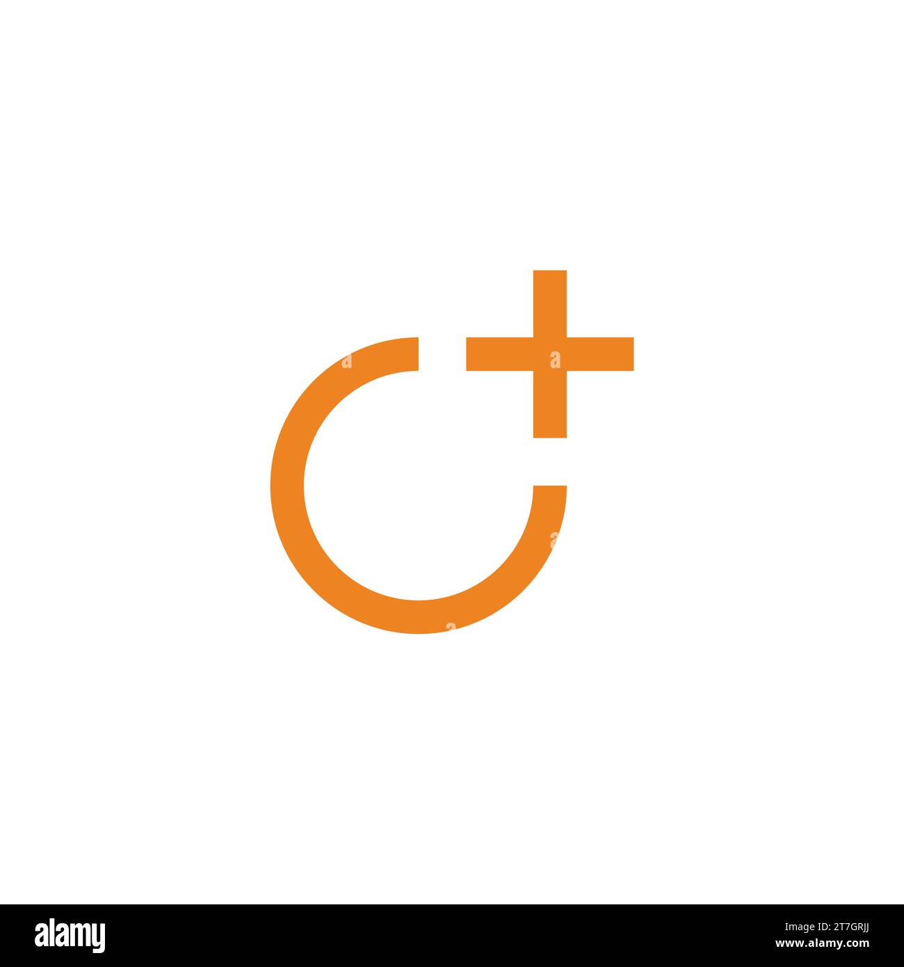 letter v plus medical vitamin orange logo vector Stock Vector Image ...