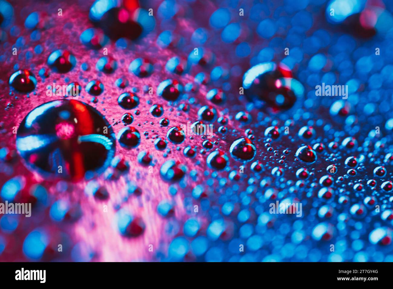 Macro water drops dvd surface with bokeh light Stock Photo - Alamy