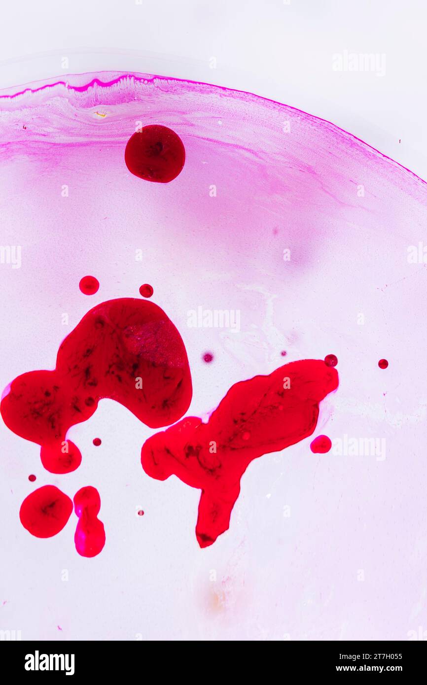 Stains blood with pale watercolour background Stock Photo - Alamy