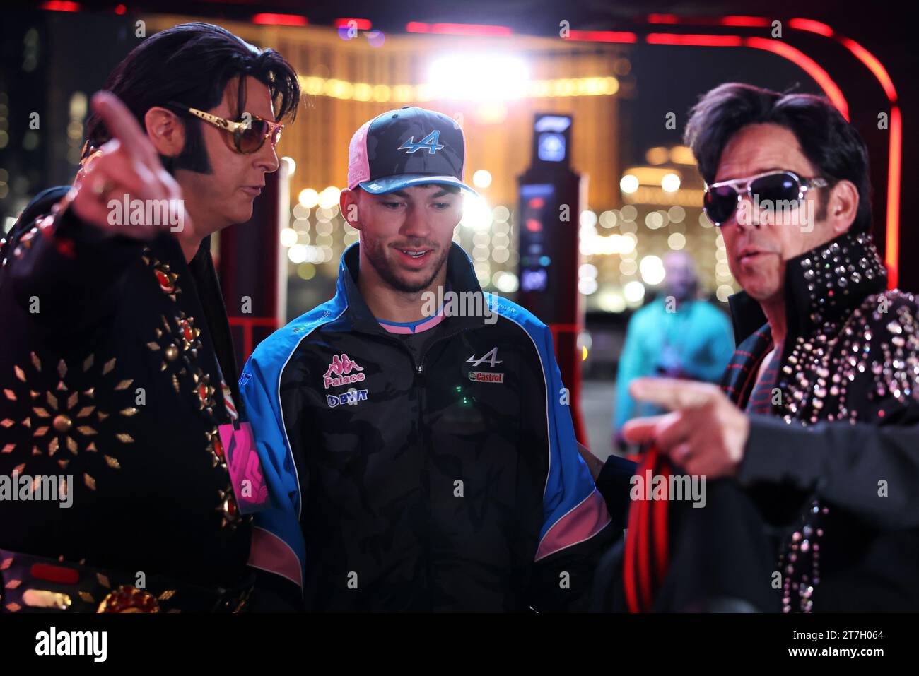 Las Vegas, USA. 15th Nov, 2023. Pierre Gasly (FRA) Alpine F1 Team with ...