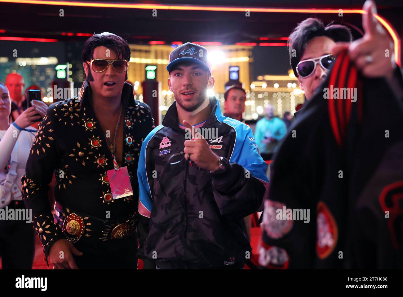 Las Vegas, USA. 15th Nov, 2023. Pierre Gasly (FRA) Alpine F1 Team with ...