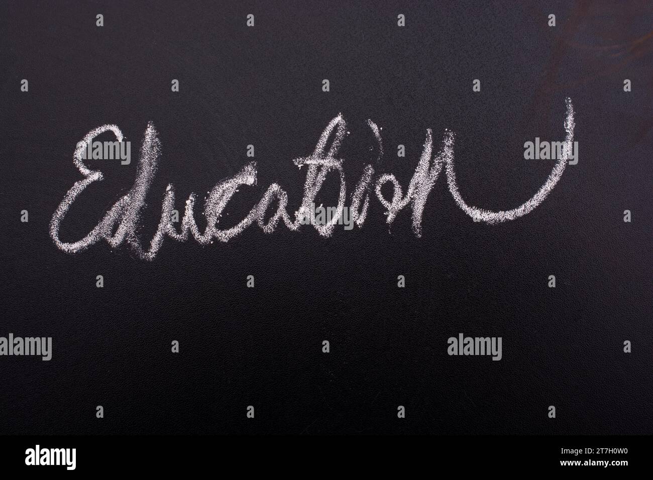 Education handwritten white chalk hi-res stock photography and images ...