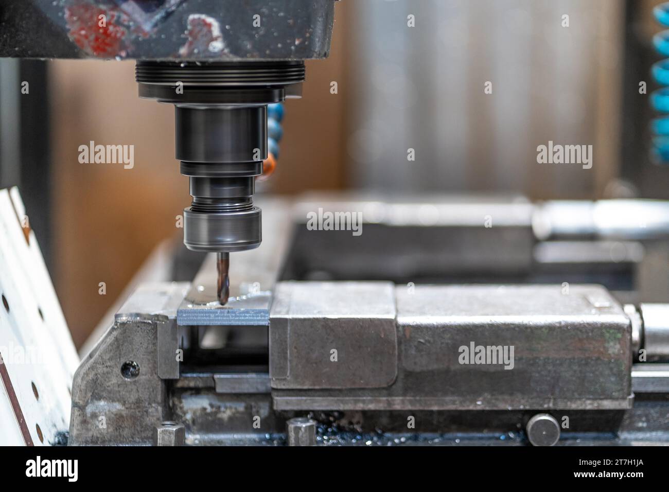 Machines from the metal industrial factory in the numerical control ...