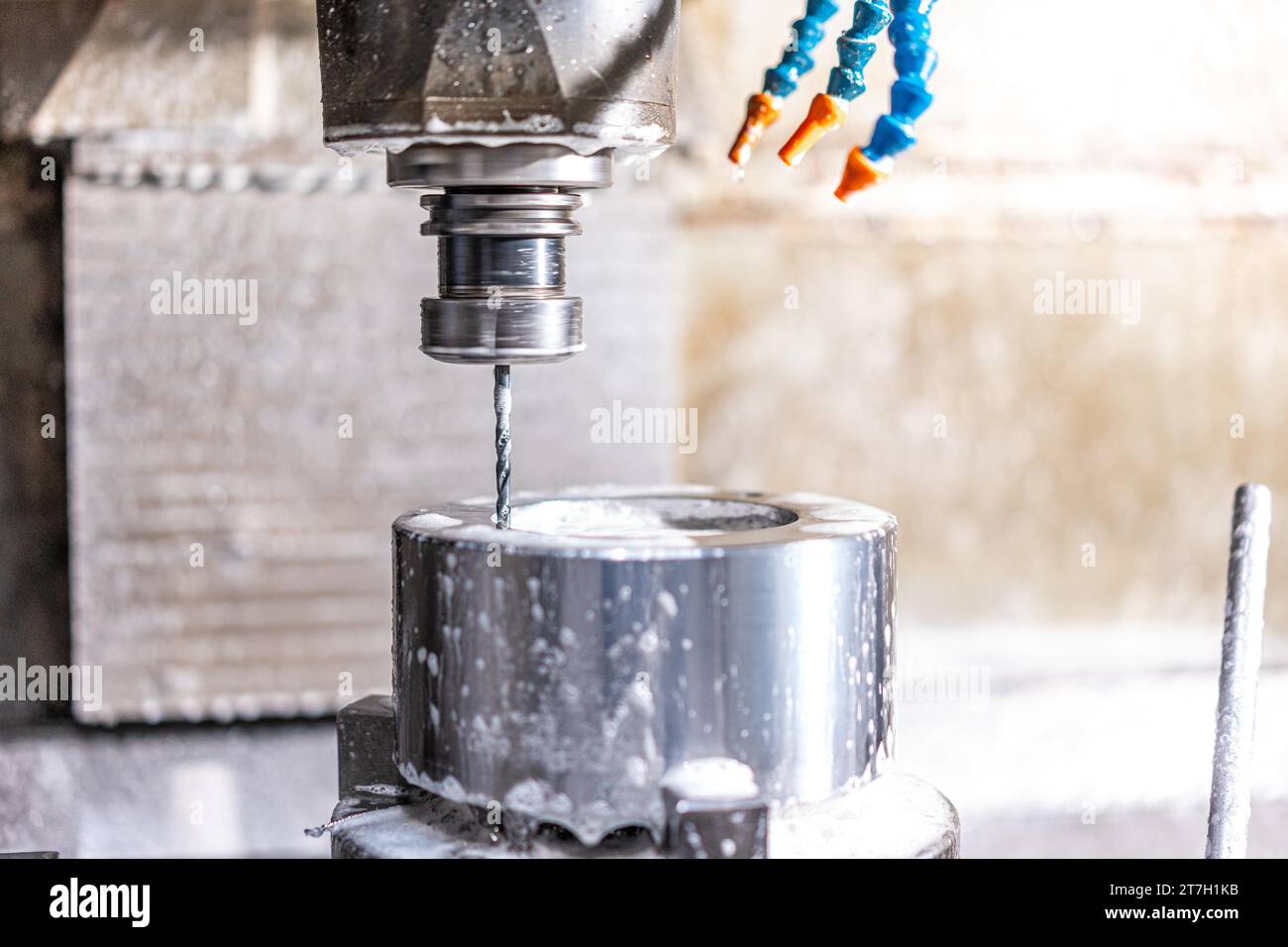 Machines from the metal industrial factory in the numerical control ...