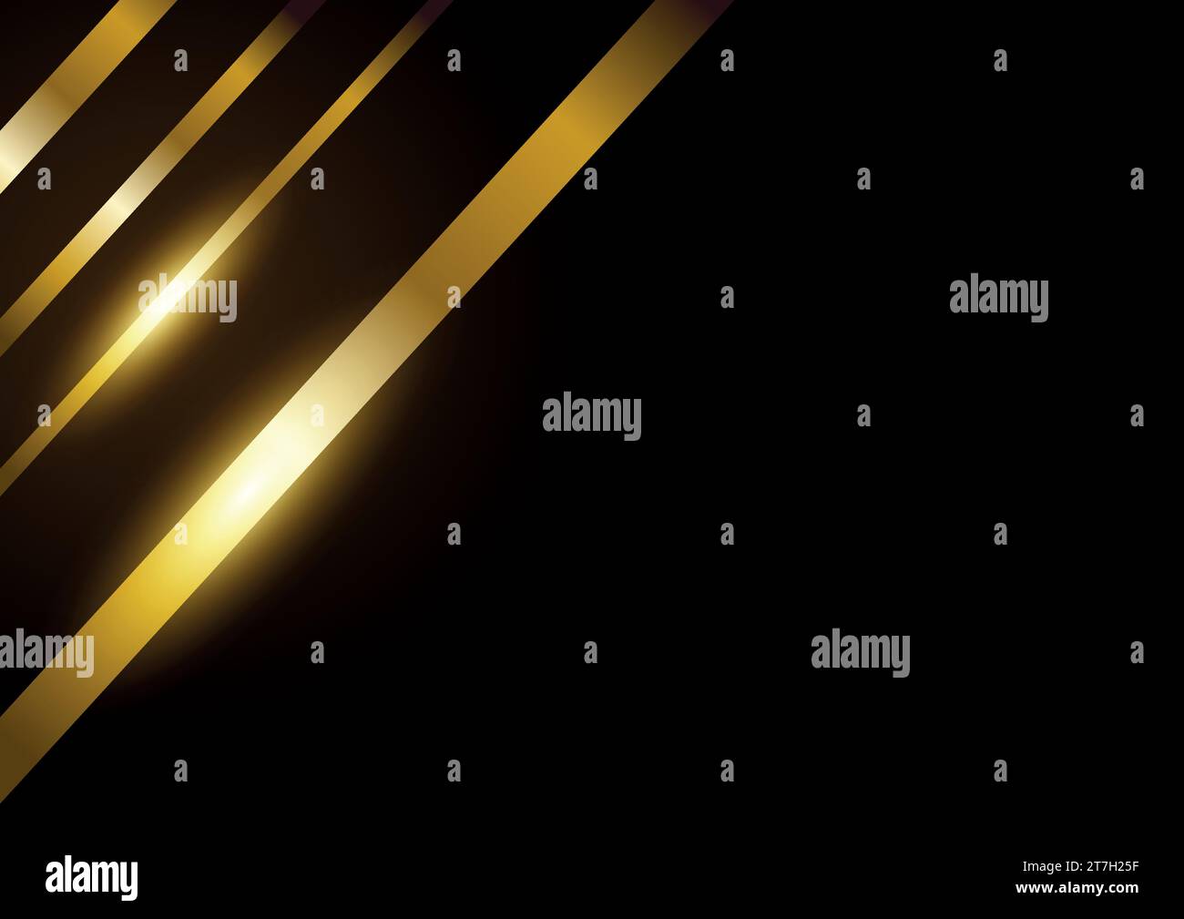 Golden lines abstract background, luxurious design template, vector ...