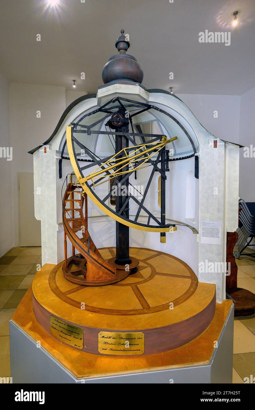 Model of the observatory in the museum of the monastery, Imperial Abbey ...