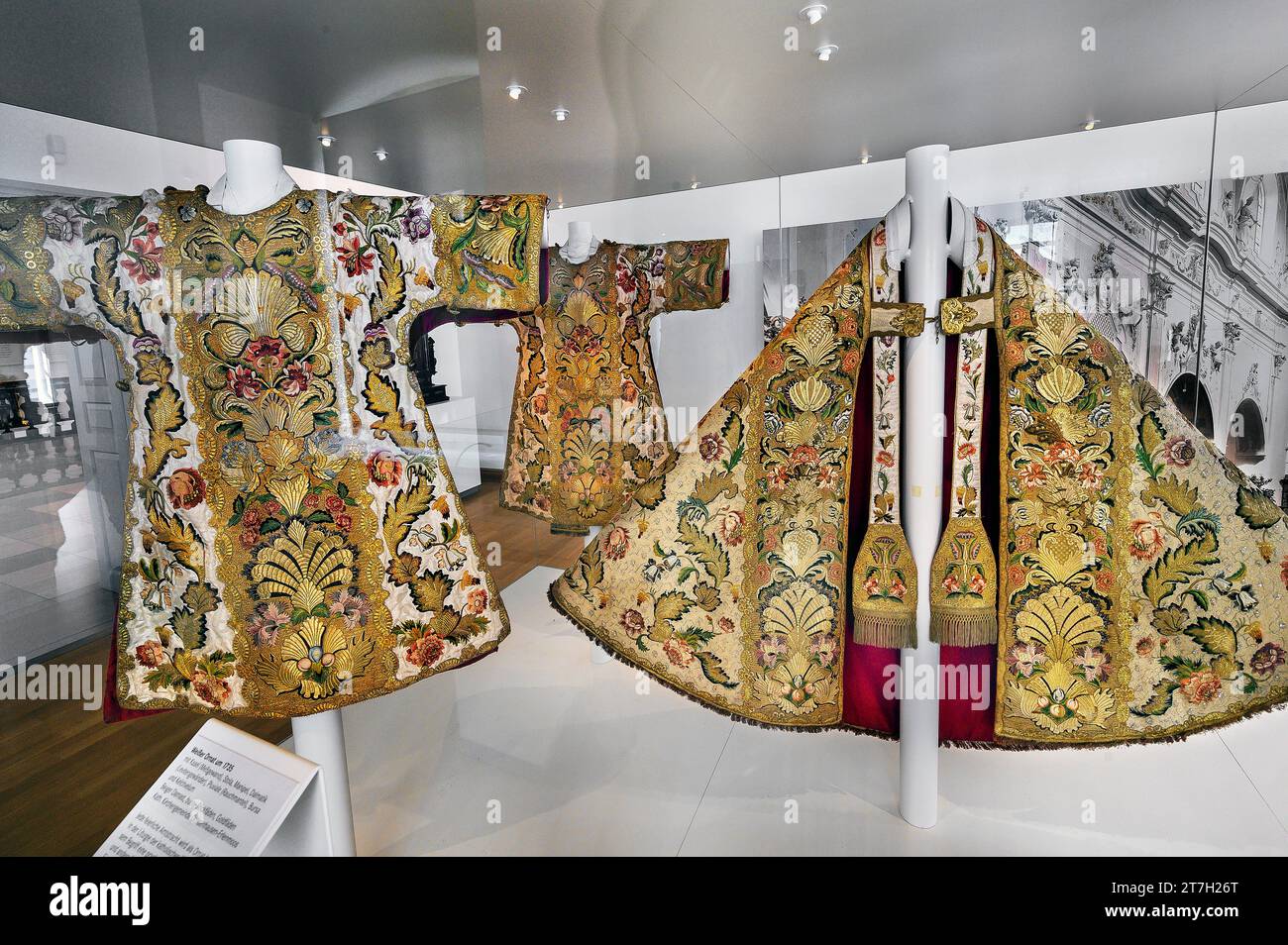 Liturgical vestments in the monastery museum, Ochsenhausen Imperial ...