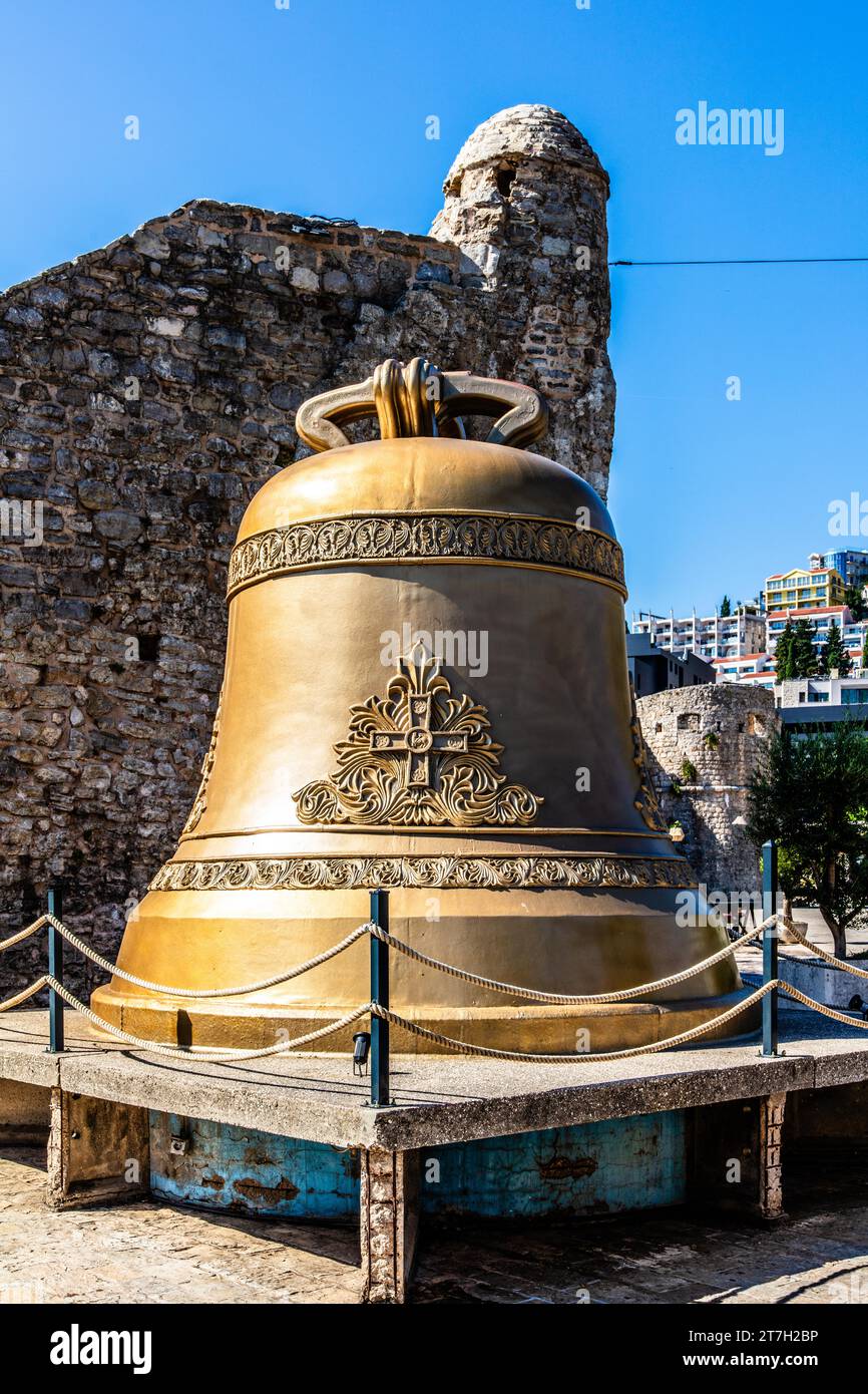Bell as a prop from the filming of the Viking raid, Budva, Montenegro ...