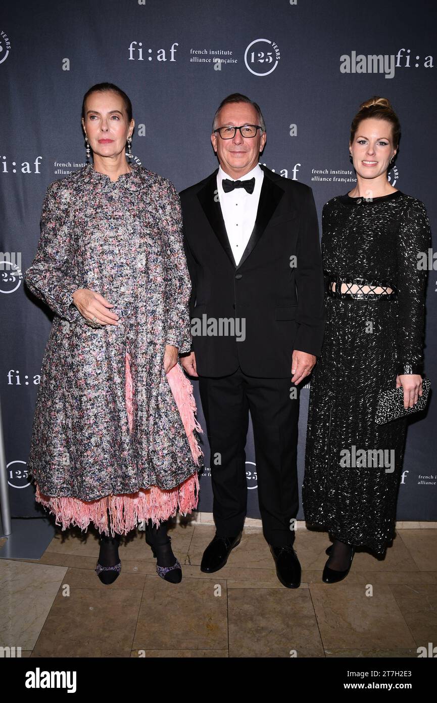 New York, USA. 15th Nov, 2023. (L-R) Honorees Carole Bouquet and Bruno ...
