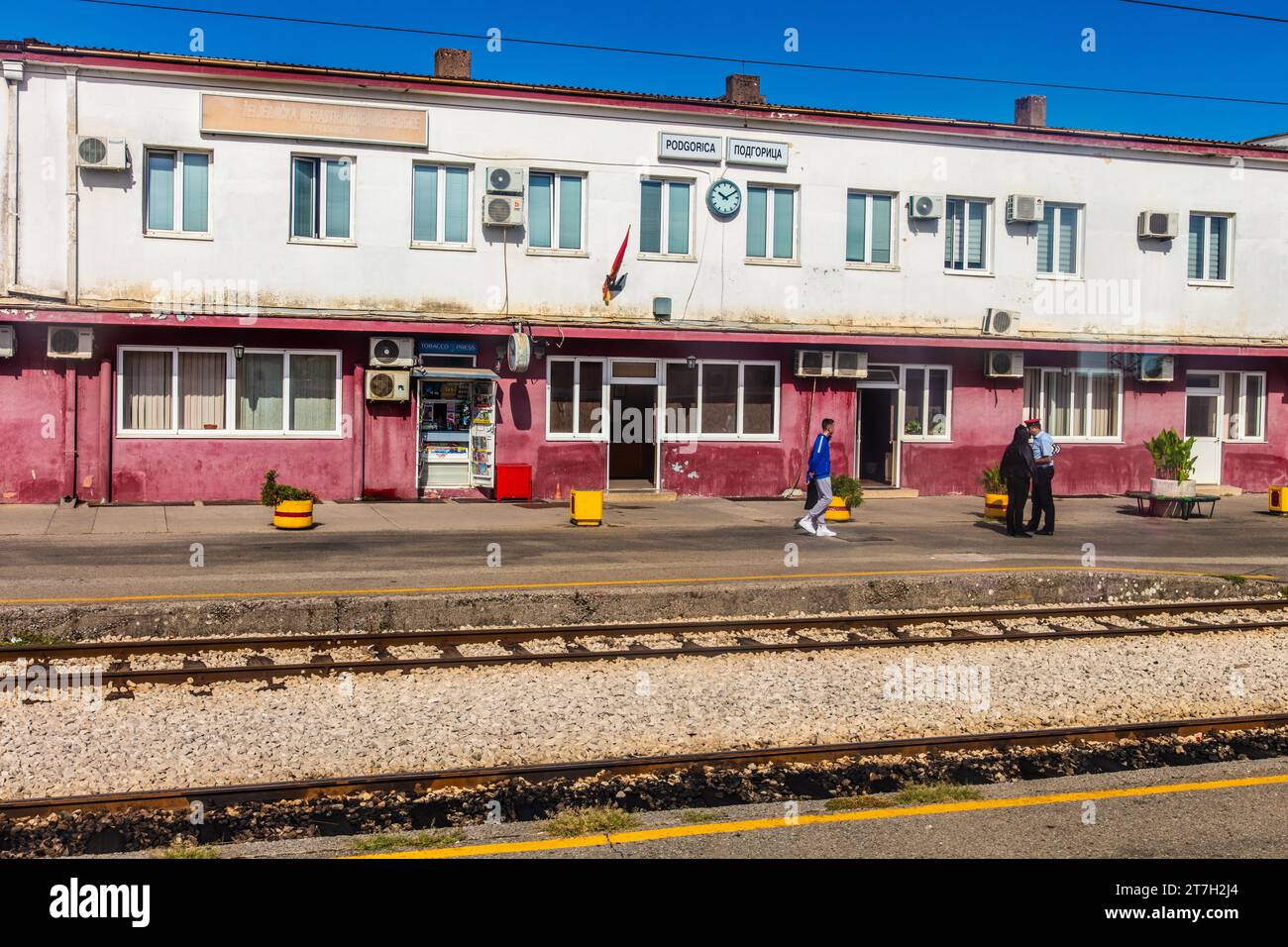 Railway station of the capital Podgorica, ride on Tito's spectacular ...