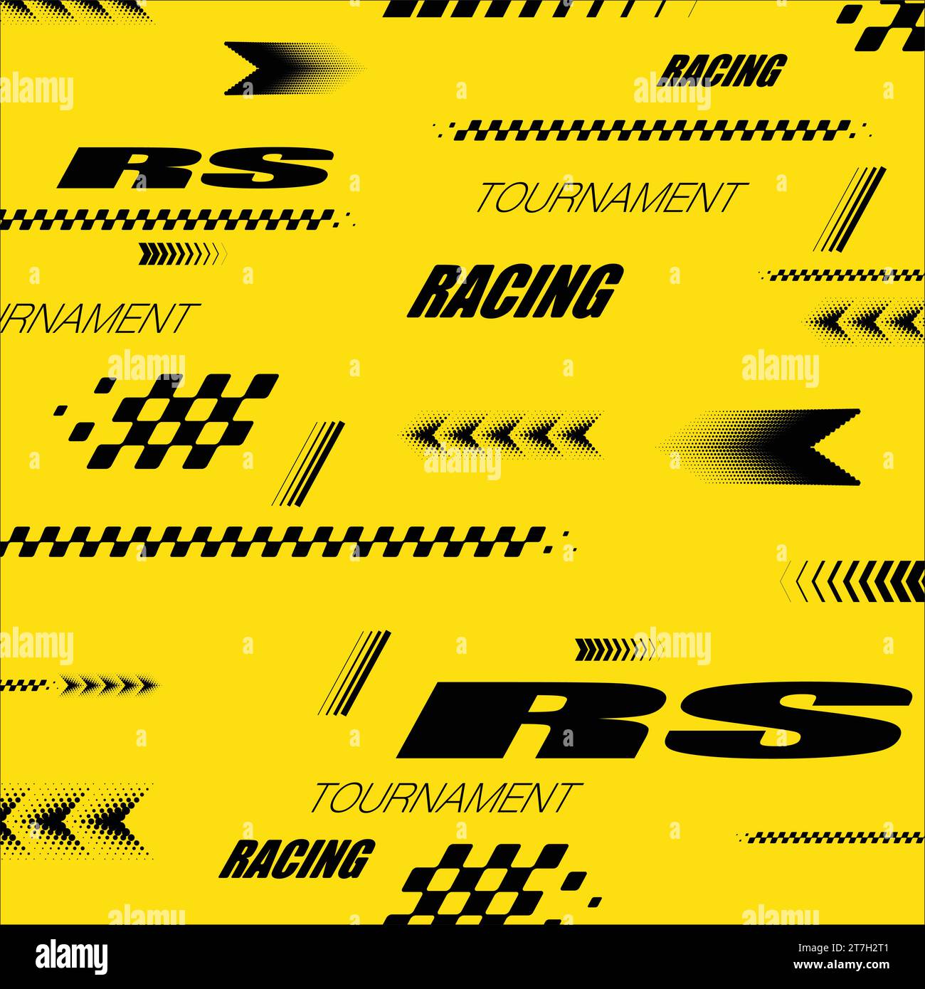 Sport RS race car decal yellow and black Stock Vector Image & Art - Alamy