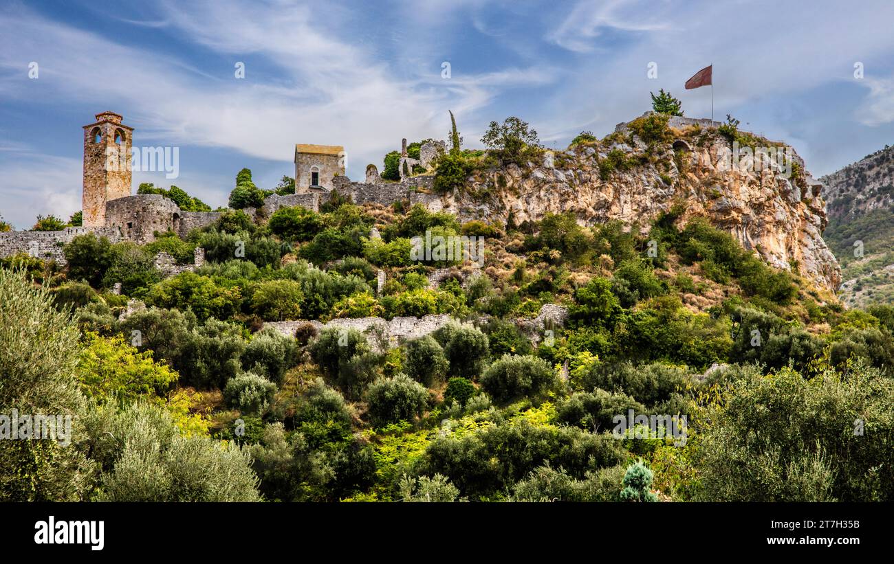The ruined town of Stari Bar, originally from the 11th century, is one ...
